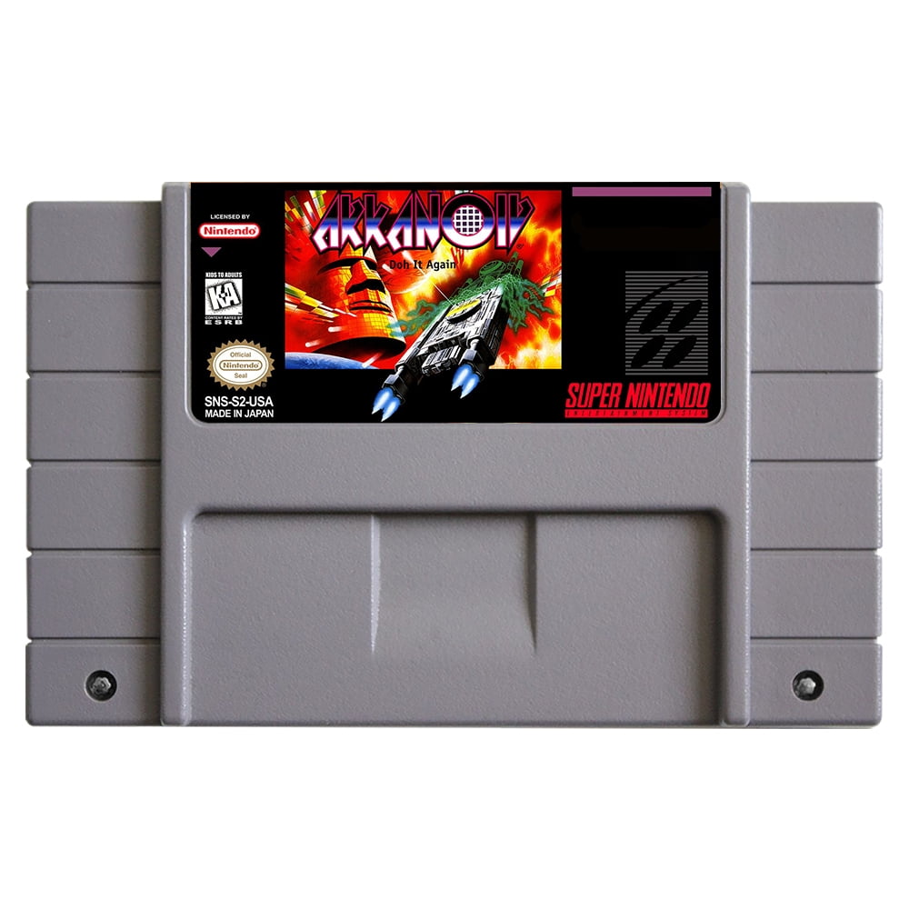 SNES Games Cartridge Arkanoid - Doh It Again - Walmart.com