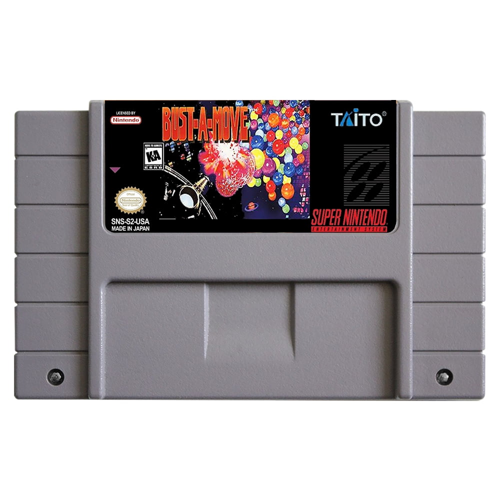 SNES Games Cartridge Bust-A-Move - Walmart.com