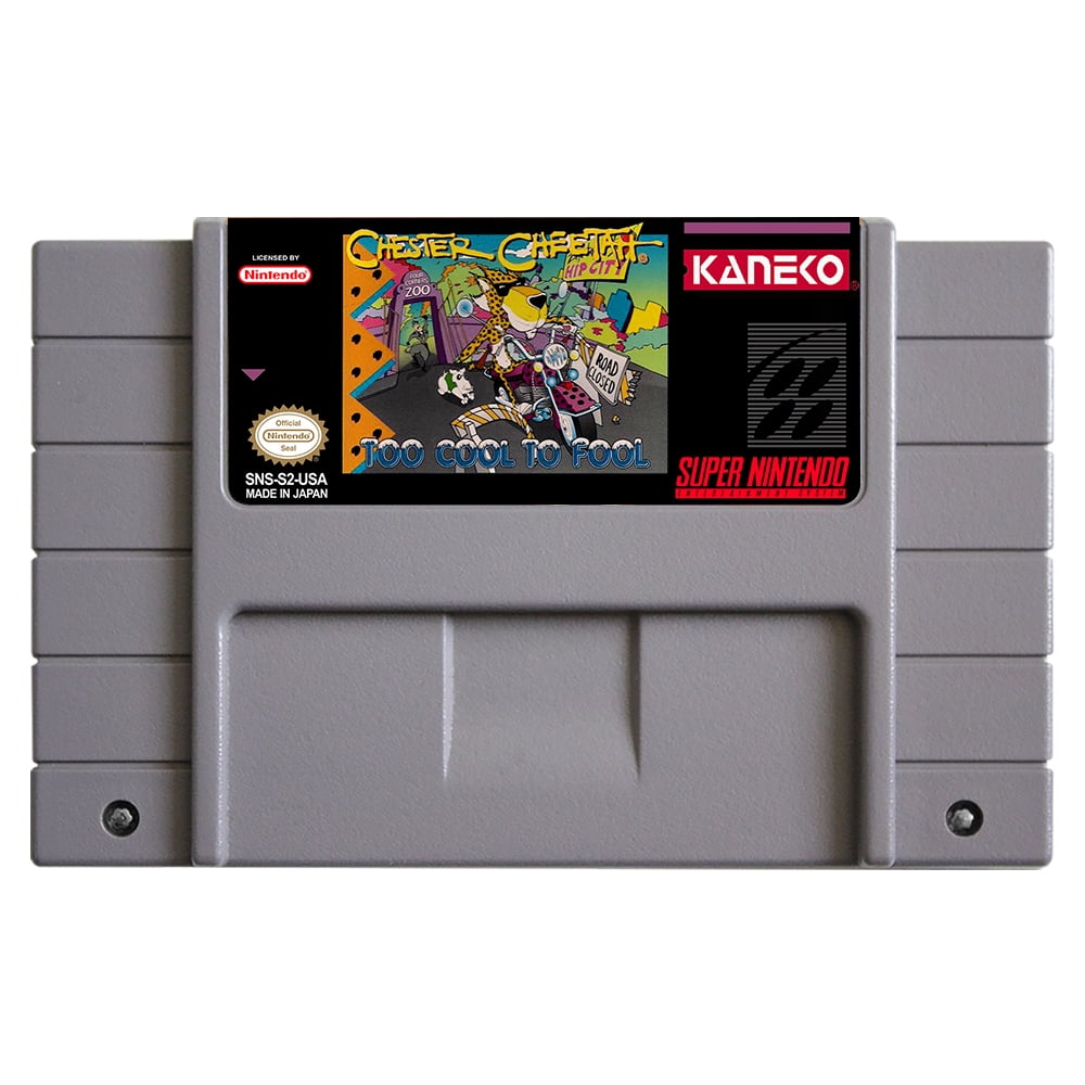SNES Games Cartridge Chester Cheetah - Too Cool to Fool - Walmart.com