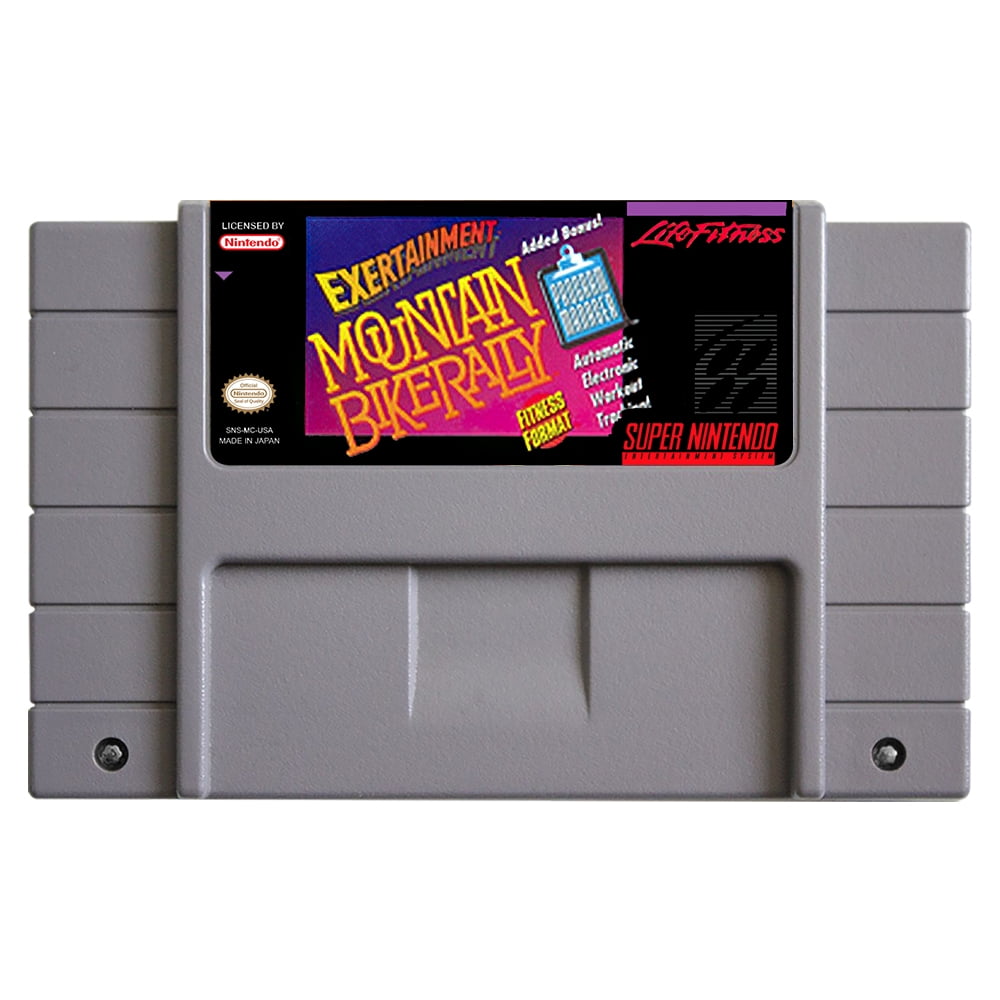 SNES Games Cartridge Exertainment Mountain Bike Rally - Walmart.com