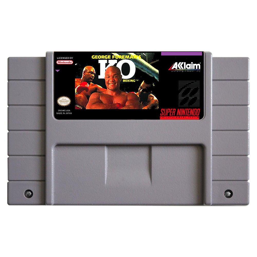 SNES Games Cartridge George Foreman's KO Boxing - Walmart.com