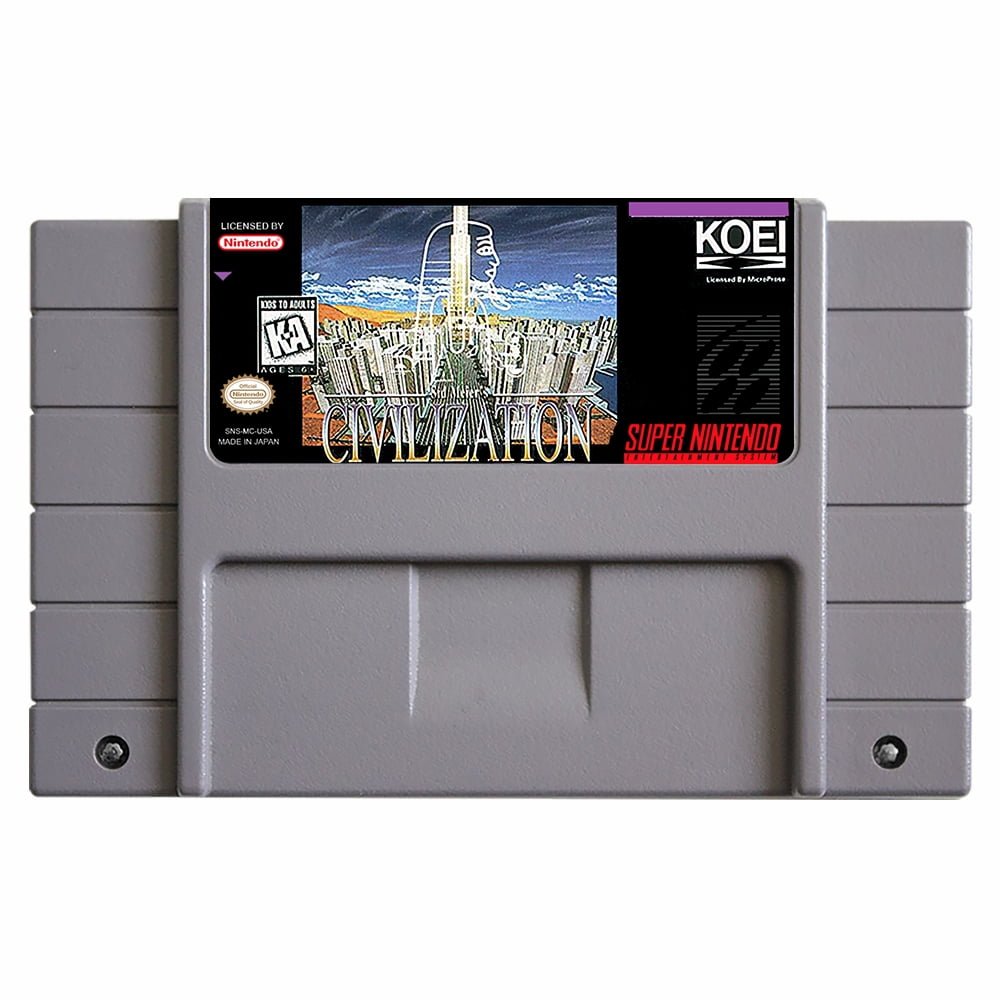 SNES Games Cartridge Sid Meier's Civilization - Walmart.com