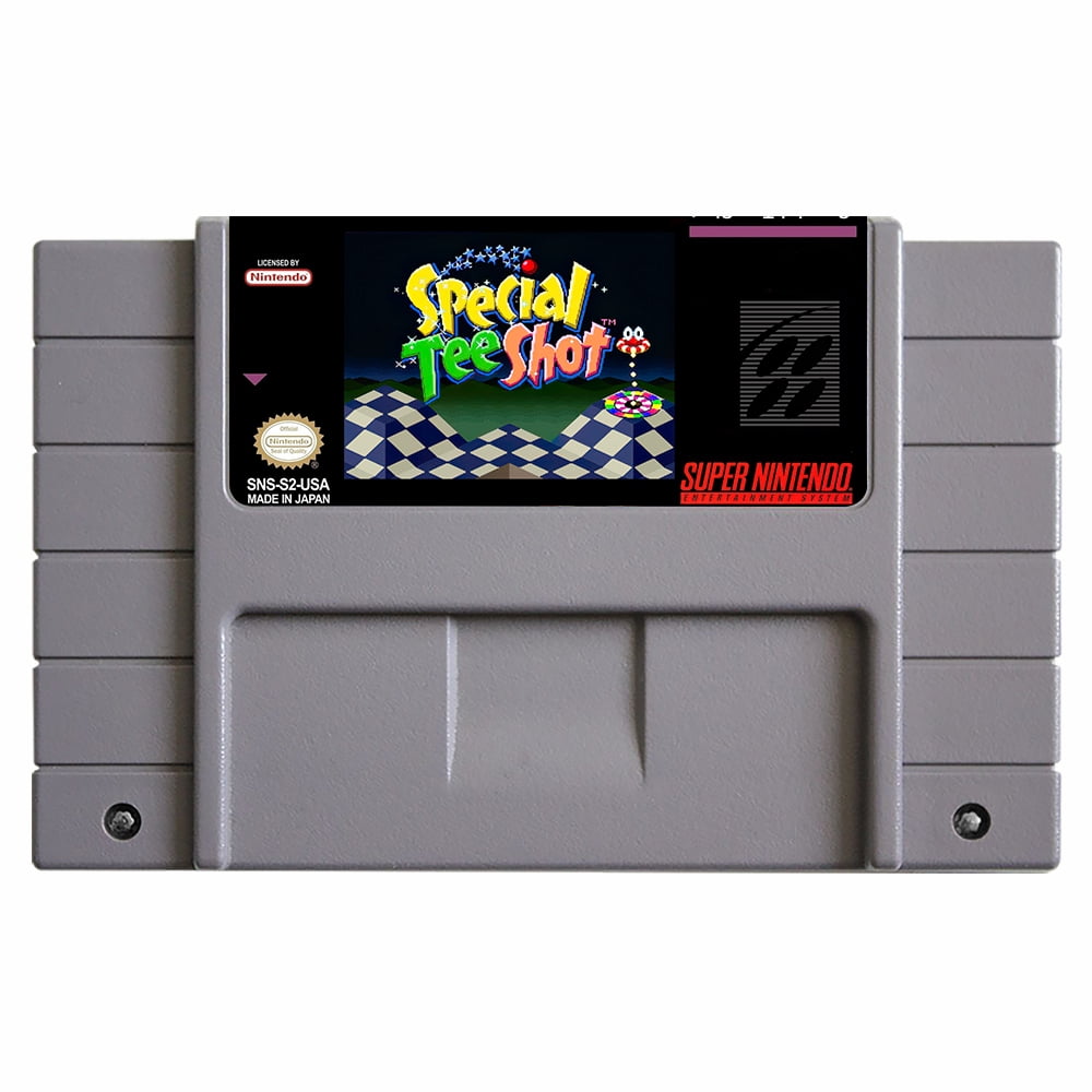 SNES Games Cartridge Special Tee Shot - Walmart.com