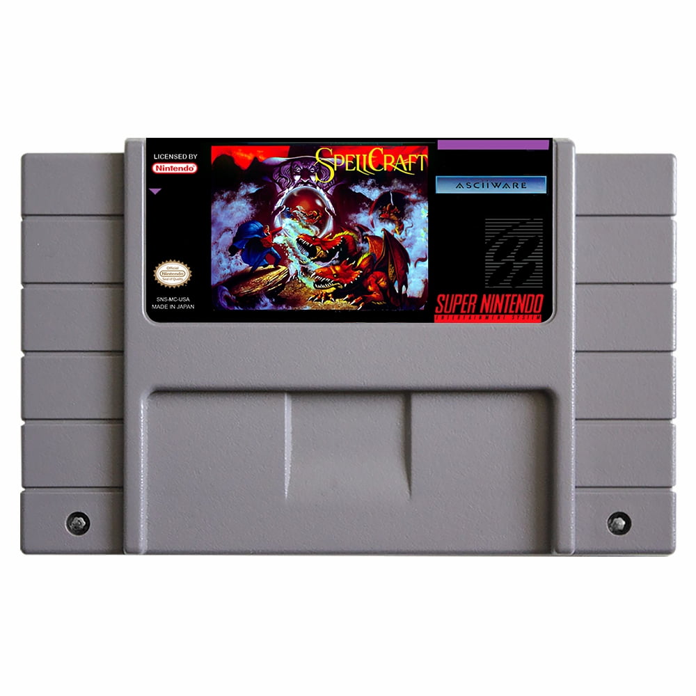 SNES Games Cartridge SpellCraft - Aspects of Valor - Walmart.com