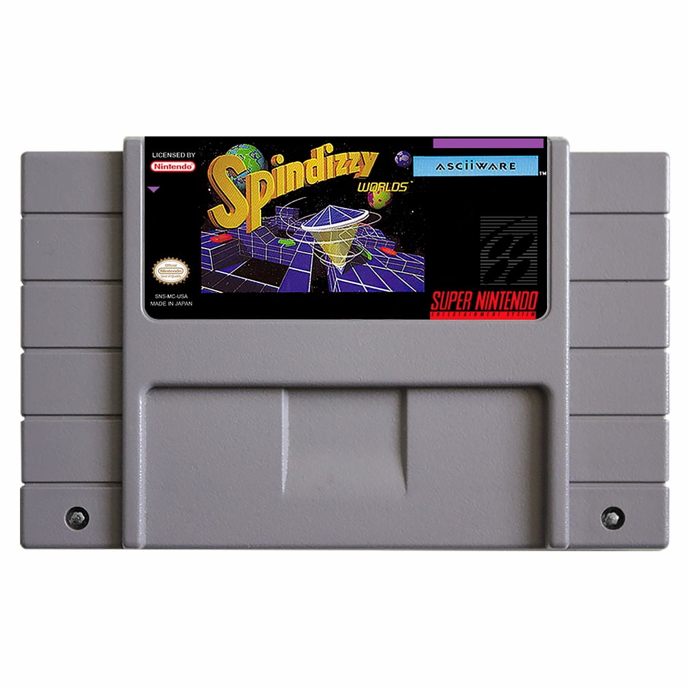 SNES Games Cartridge Spindizzy Worlds - Walmart.com