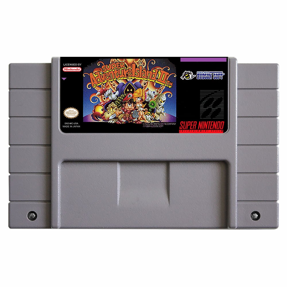 SNES Games Cartridge Super Adventure Island II - Walmart.com