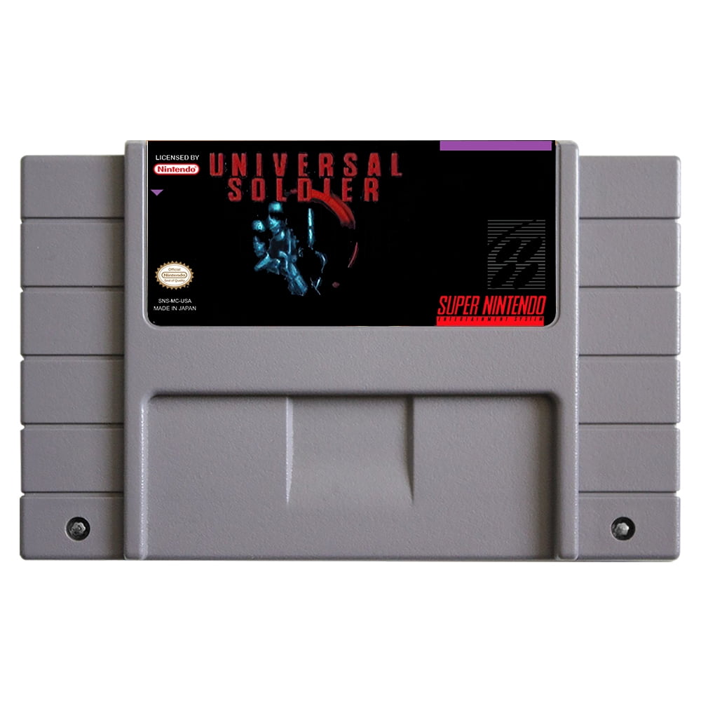 SNES Games Cartridge Universal Soldier - Walmart.com