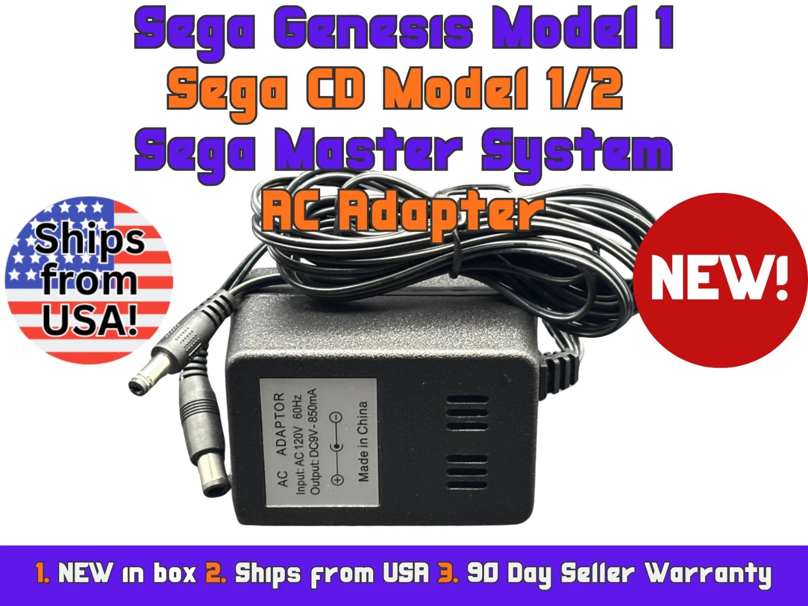 SNES, NES, GENESIS Model 1, SEGA CD Model 1/2, SEGA Master System, AC ...