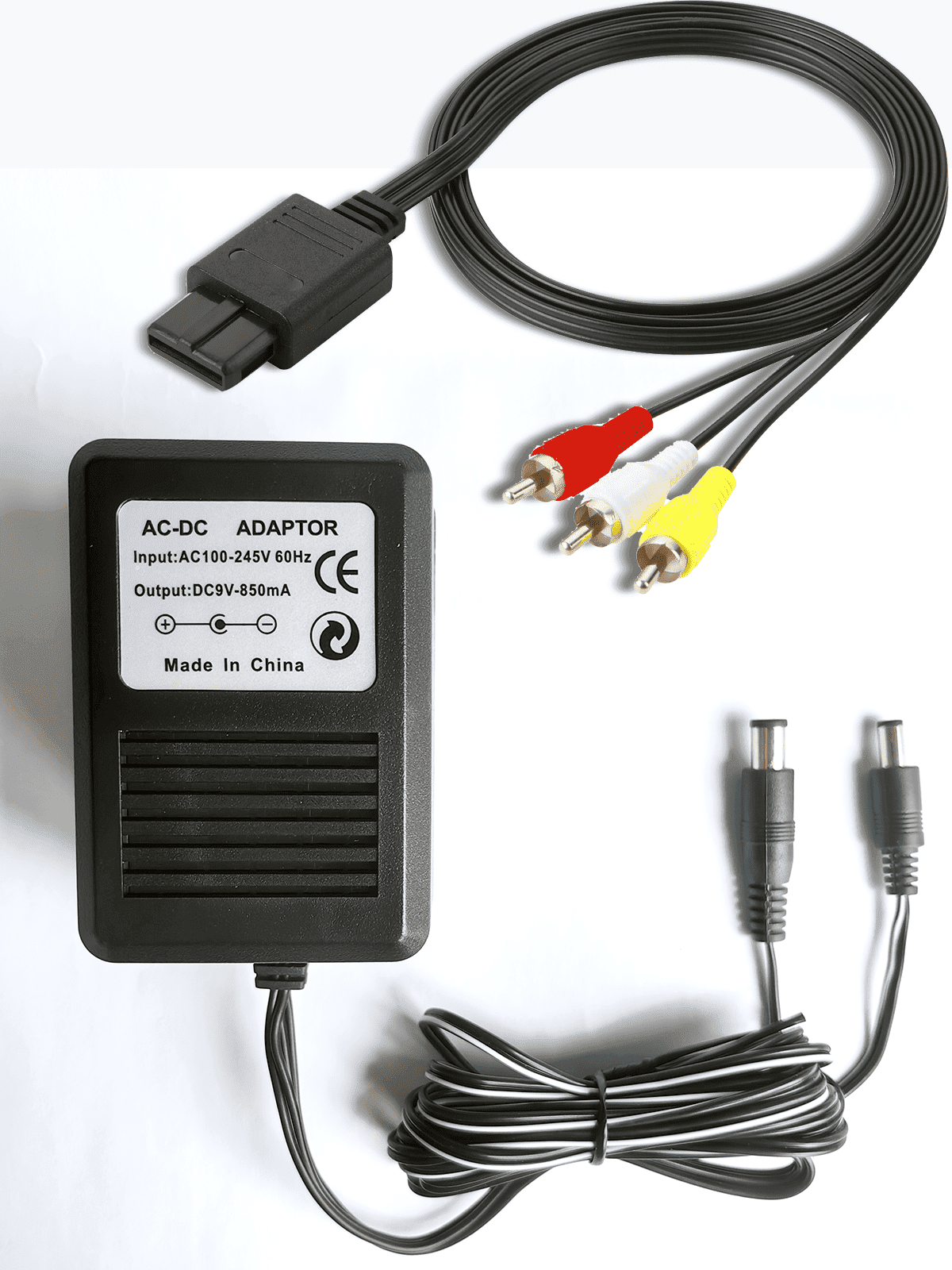 SNES Power Supply and AV Cable, NES Power Cord, AC Power Supply ...