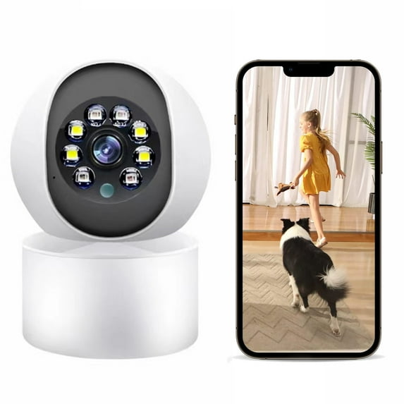 SNGMN 3MP WiFi Indoor Security Camera, PTZ 355° Pan Tilt, Motion ...