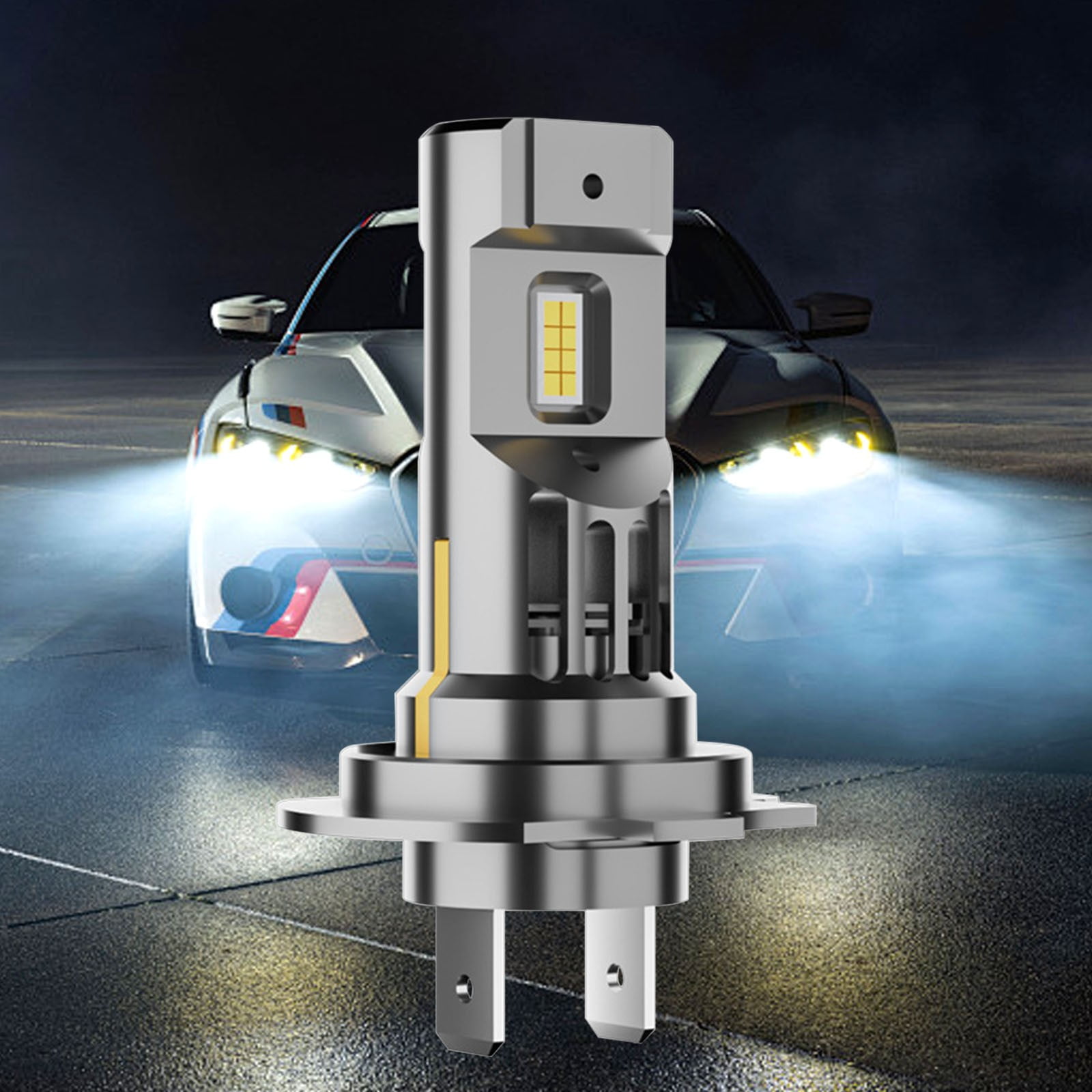 SNGMN Automotive Lighting - 2024 Upgraded H7 Bulb, Super Bright 6500K ...