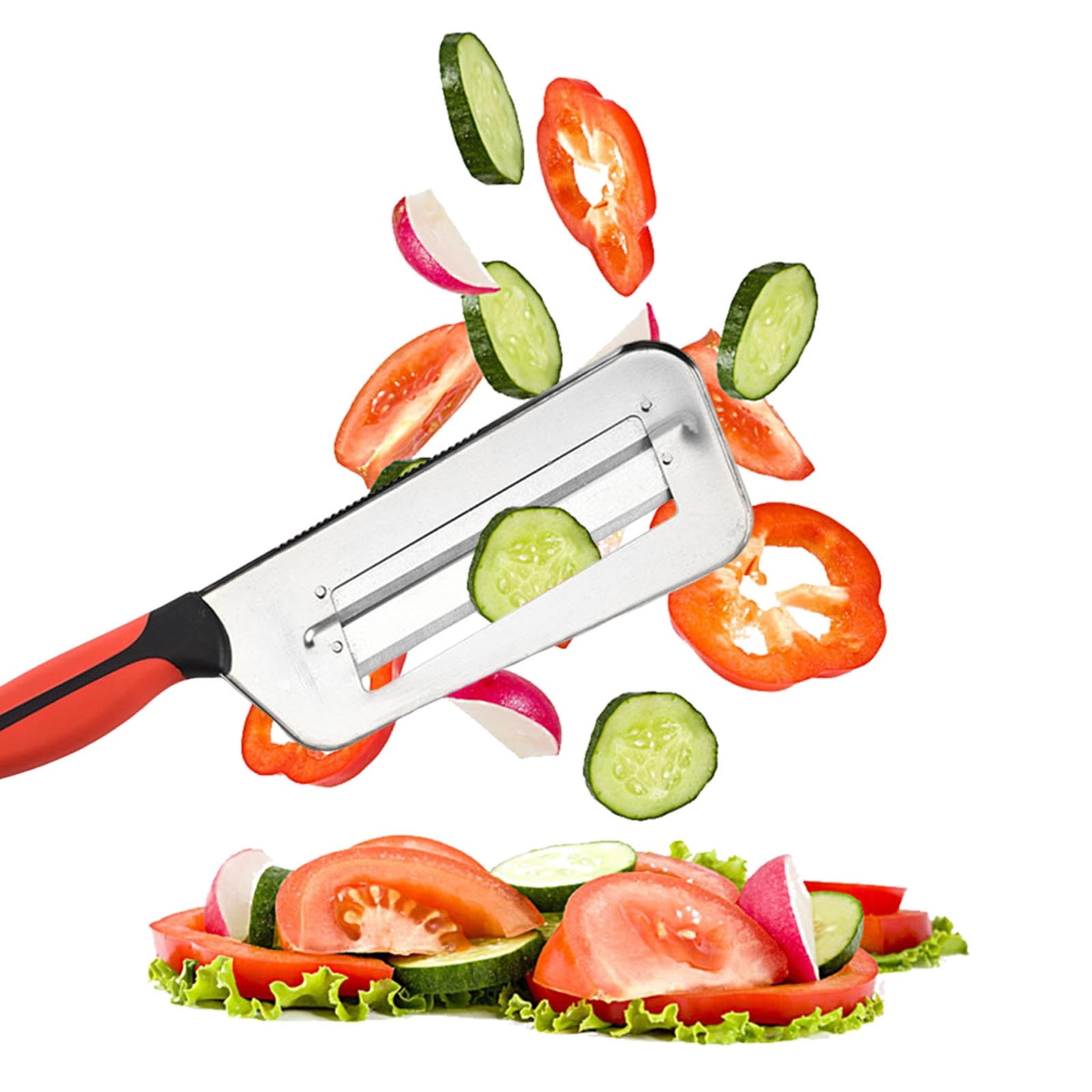 SNGMN Multifunctional Vegetable Cutter, Ergonomic Stainless Steel ...