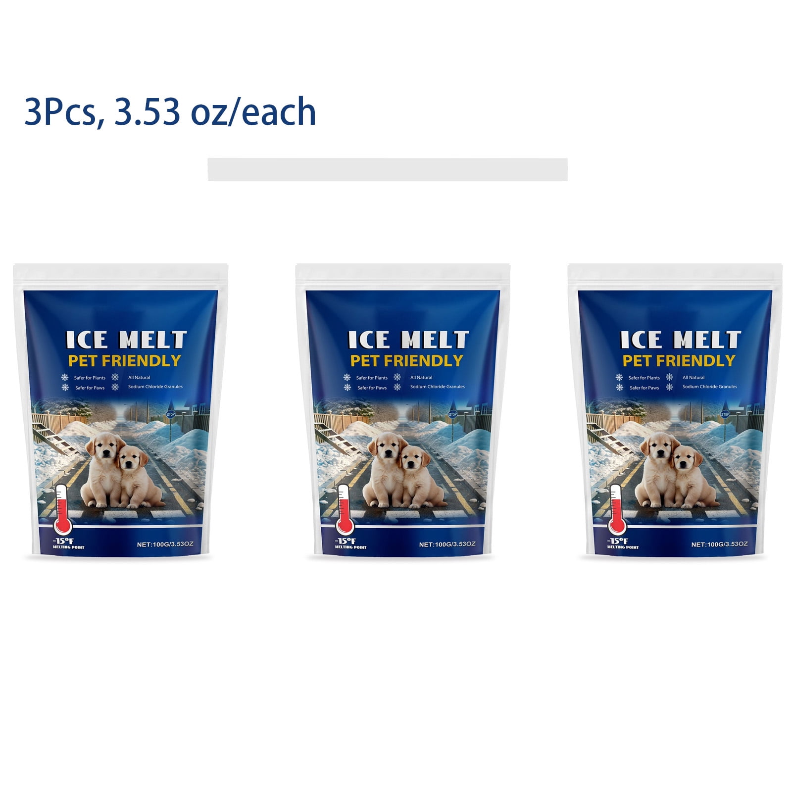 SNGMN Pet Friendly Snow Melting Agent Concrete Safe Ice Melter Powerful ...