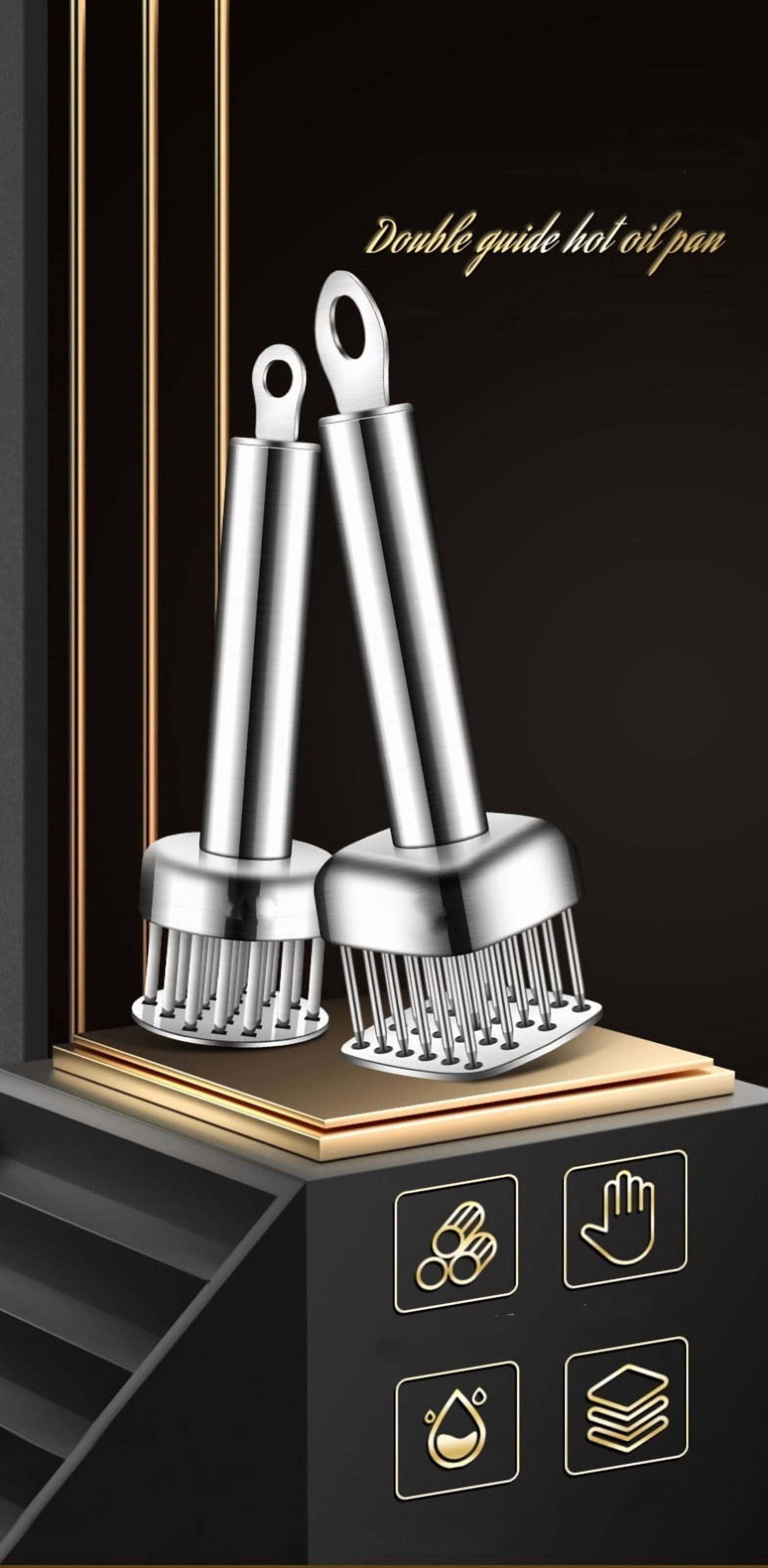 SNGMN Professional Grade Meat Tenderizer with 48 Steel Needles - Easily ...