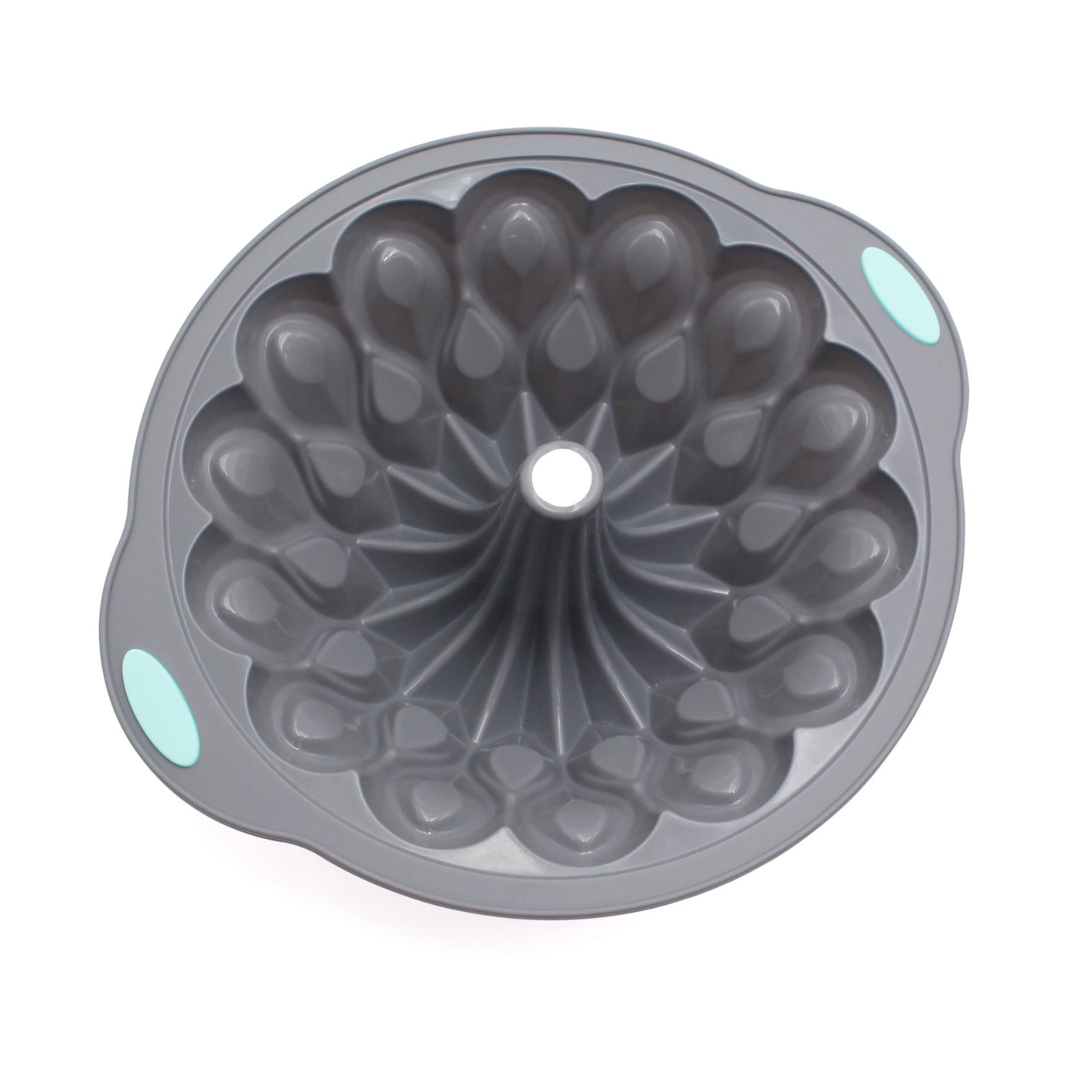 SNGMN Silicone Fluted Cake Pan, Hollow Molds for Baking, Non-Stick ...