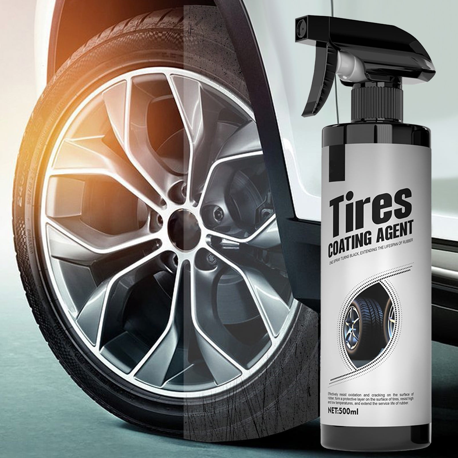 SNGMN Tyre Coating Maintenance Oil - 500ml Tyre Wax for Car Tire ...