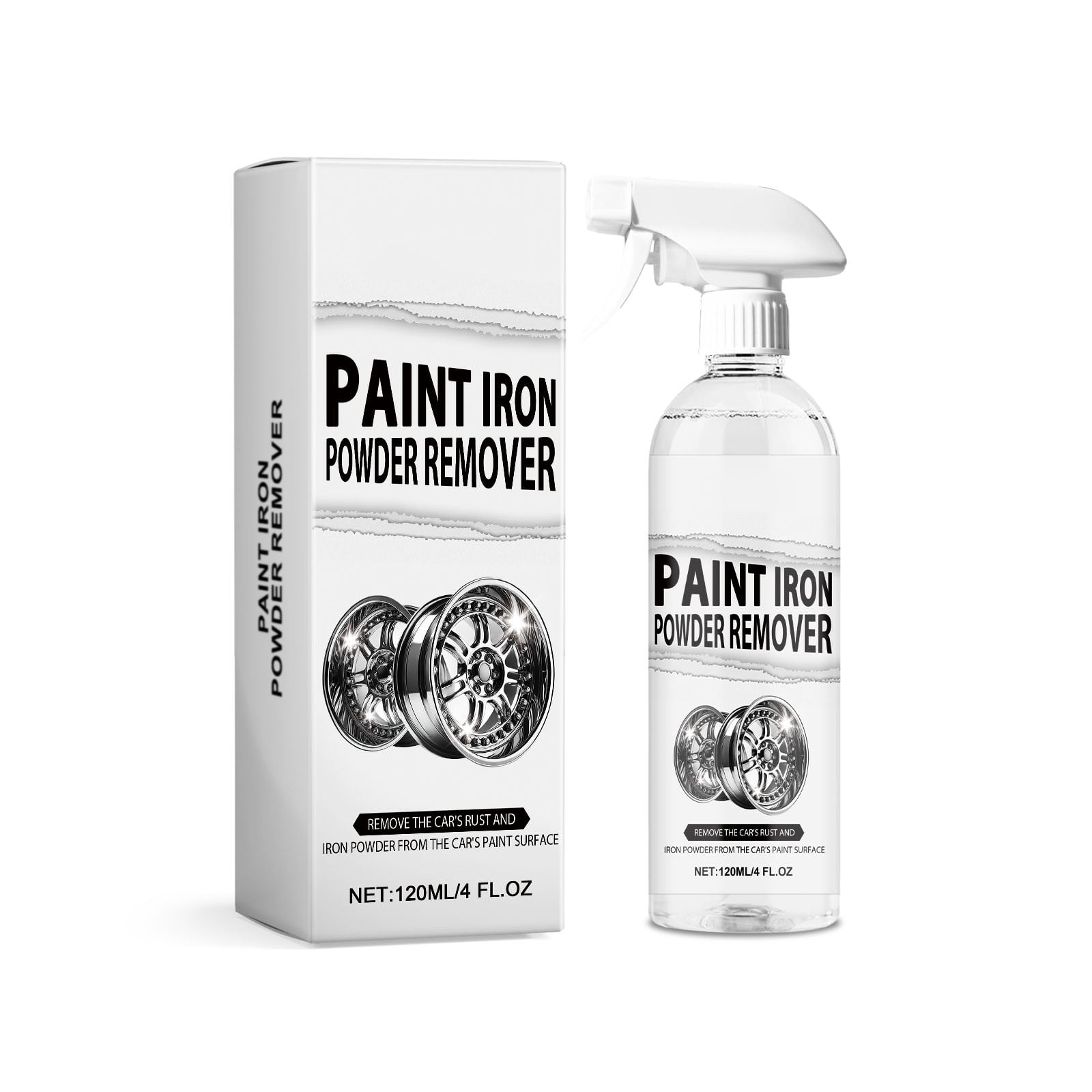 SNGMN Wheel Cleaner – 120ml Paint Iron Powder Remover Spray, Rust ...