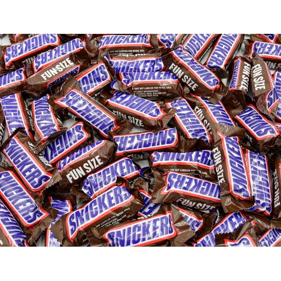 Donty-Tonty Fun Size Chocolate Candy Bars, Peanut Caramel Flavor, Bulk ...