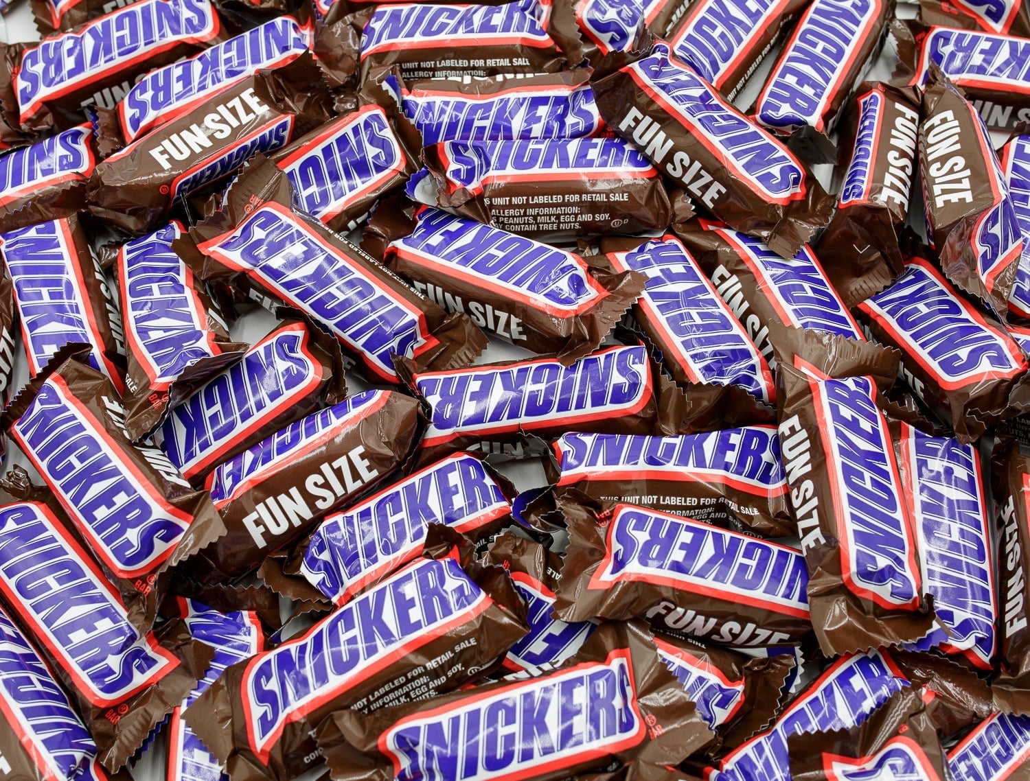Donty-Tonty SNICKERS Fun Size Chocolate Candy Bars, 2 lb Bulk Bag ...