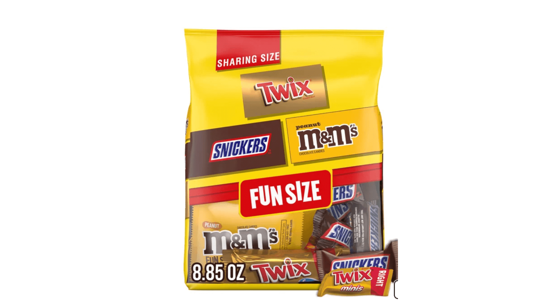 SNICKERS, M&M'S Peanut & TWIX Fun Size Chocolate Candy Variety Pack ...