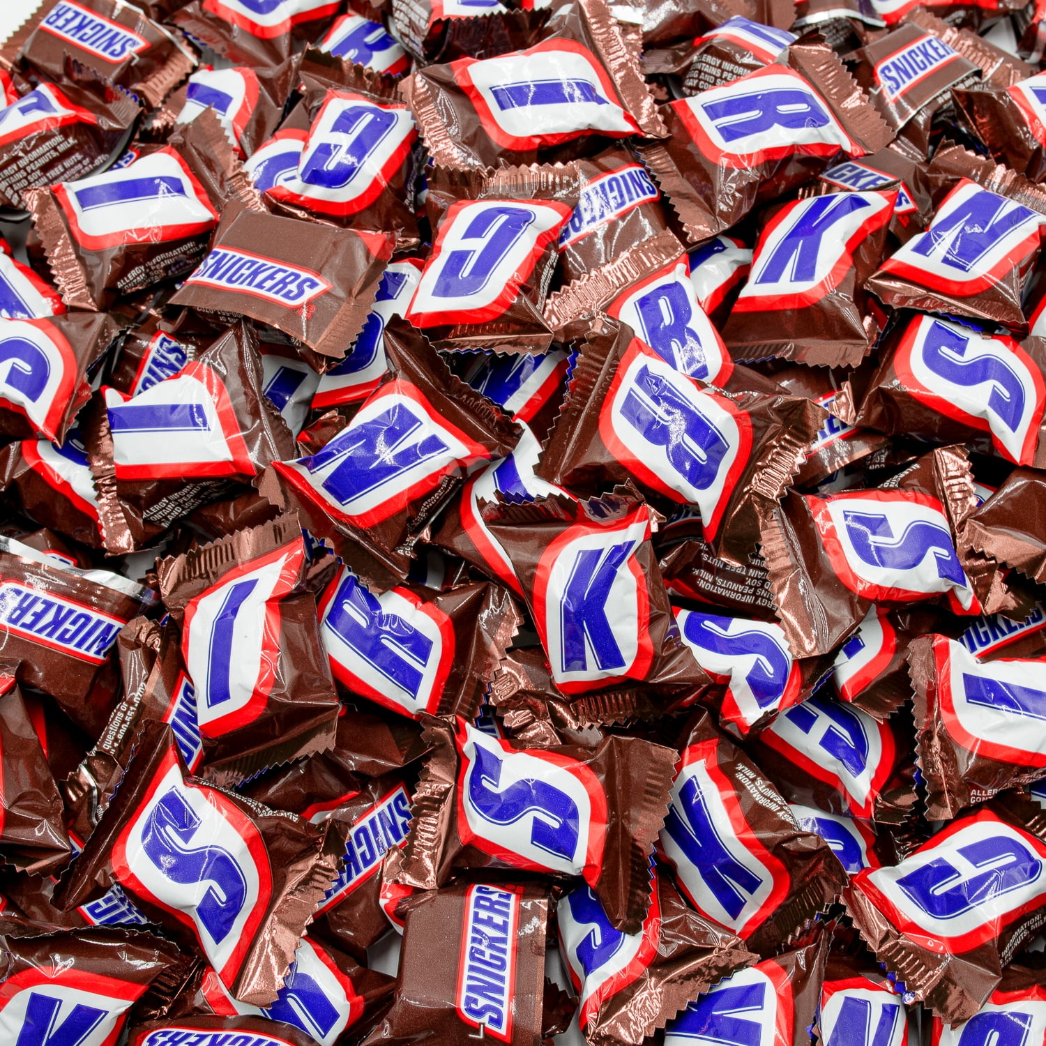 SNICKERS MINIS Milk Chocolate Candy Bars 1 lb – Bulk Bag, Bite Size ...