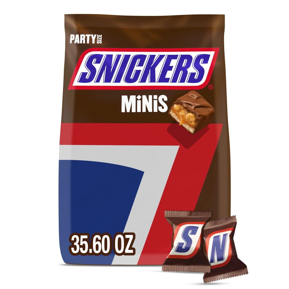 SNICKERS Minis NFL Football YPF5 Chocolate Candy Bars, Party Size ...