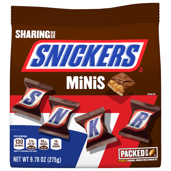 SNICKERS NFL Football Mini Size Milk Chocolate Candy Bars Sharing Size ...