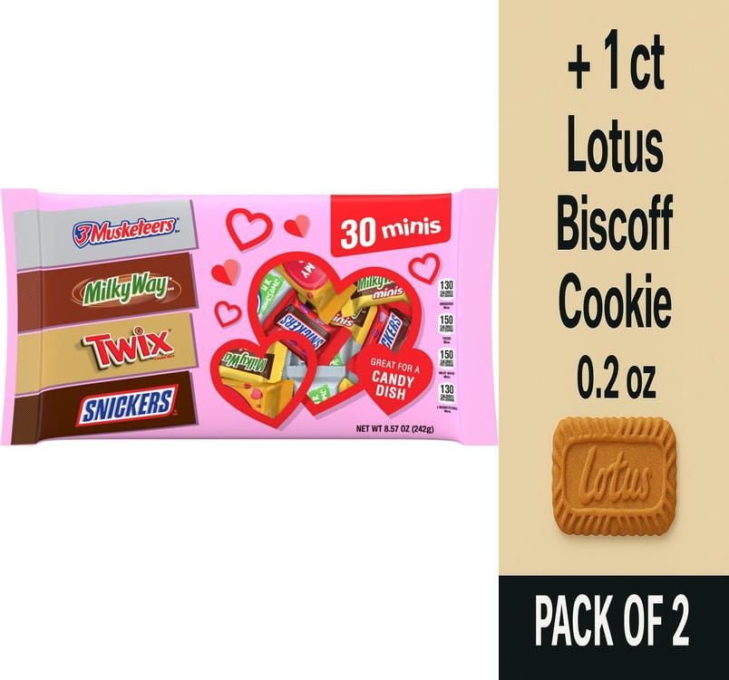 SNICKERS, TWIX, MILKY WAY & 3 MUSKETEERS Valentines Day Chocolate Bars ...