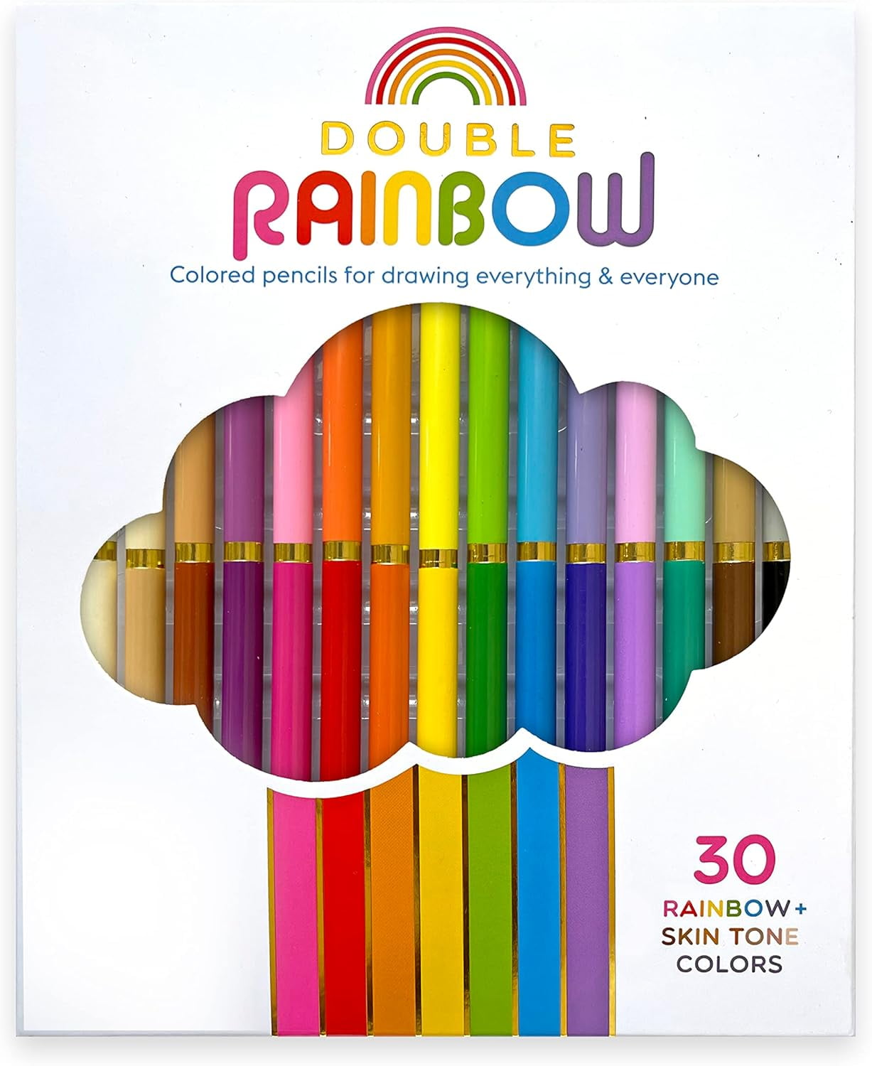 Snifty Double Rainbow Dual Ended Colored Pencils - 30 Colors - Walmart.com