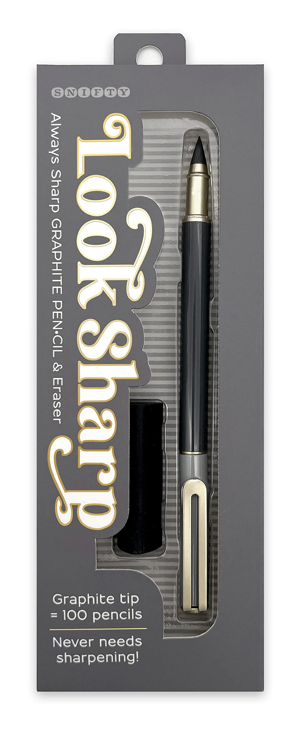 Snifty Look Sharp Always Sharp Pen•cil Compressed Graphite Tip Equals