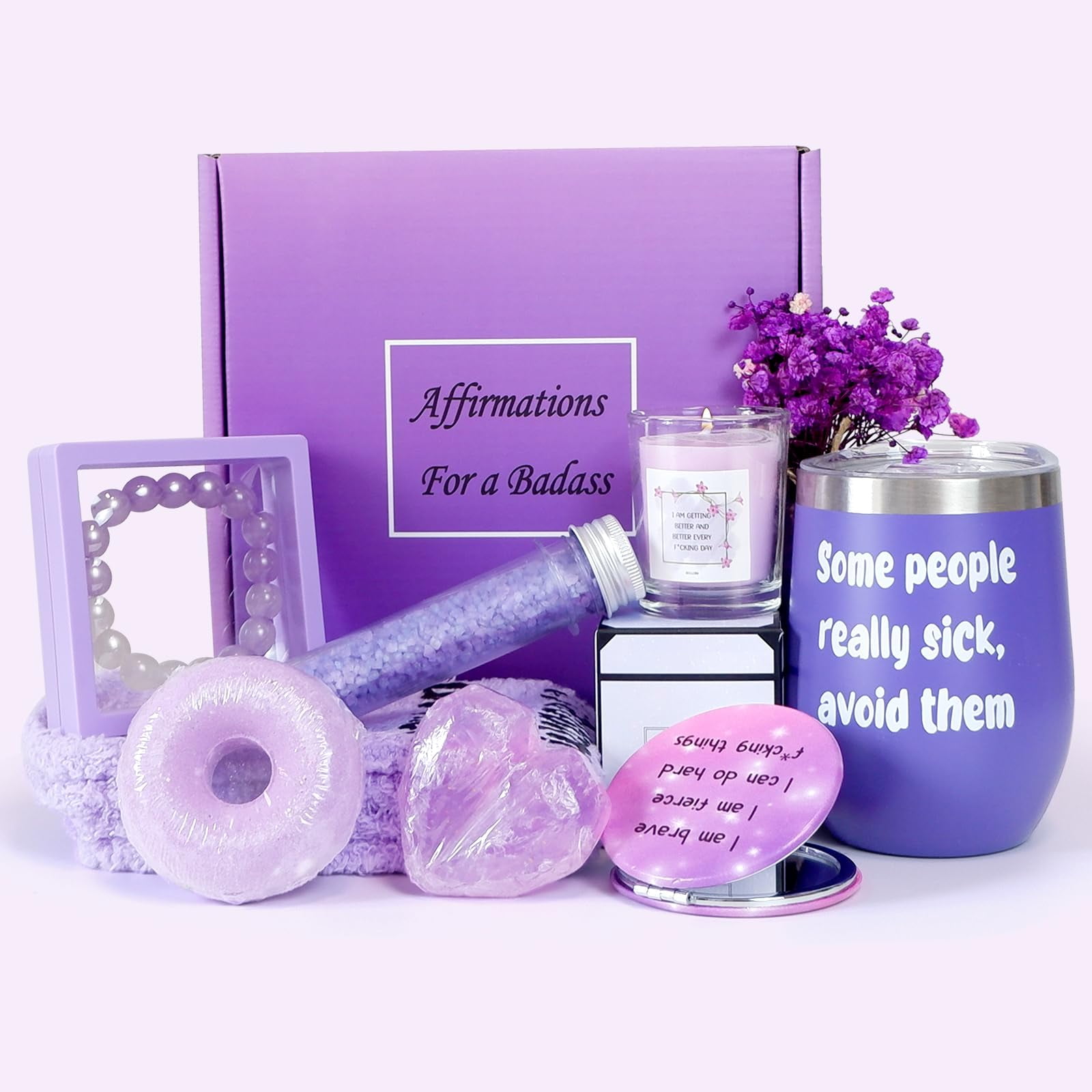 SNILORM Motivational Gift Box for Her, Birthday Gifts for Women, Self ...