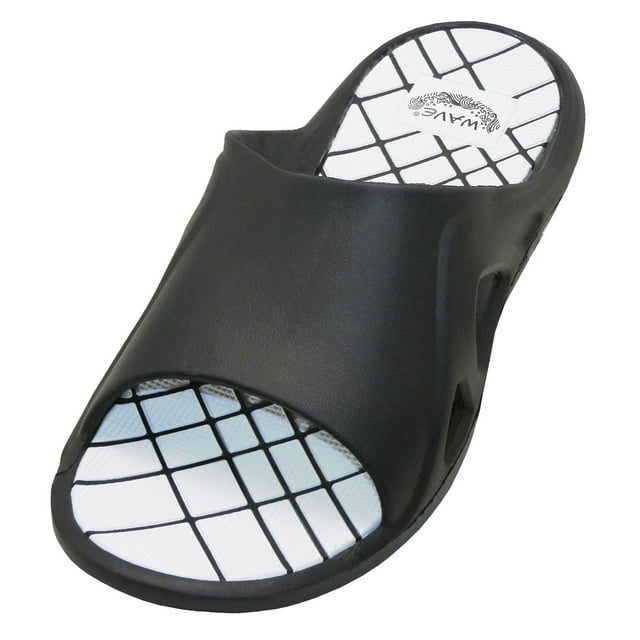 SNJ Men's Beach Pool EVA Light Comfort Slide Waterproof Slipper ...