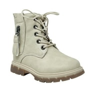 Wonder Nation Little Girl & Big Girl Quilted Combat Boot, Sizes 13-6 ...