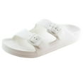 SNJ Women's Lightweight Comfort Soft Slides EVA Adjustable Double ...