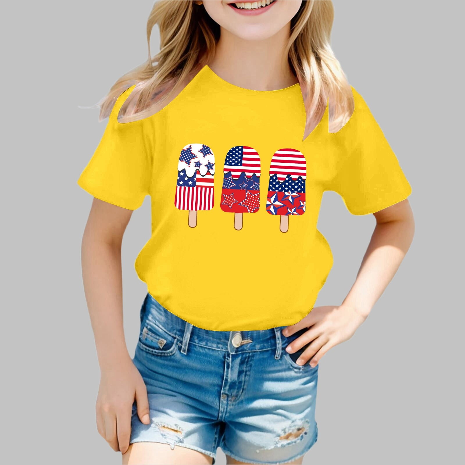 SNKSDGM Girls Girls Shirts Size 8 Summer Cute Tops for Girls 7-8 Summer ...