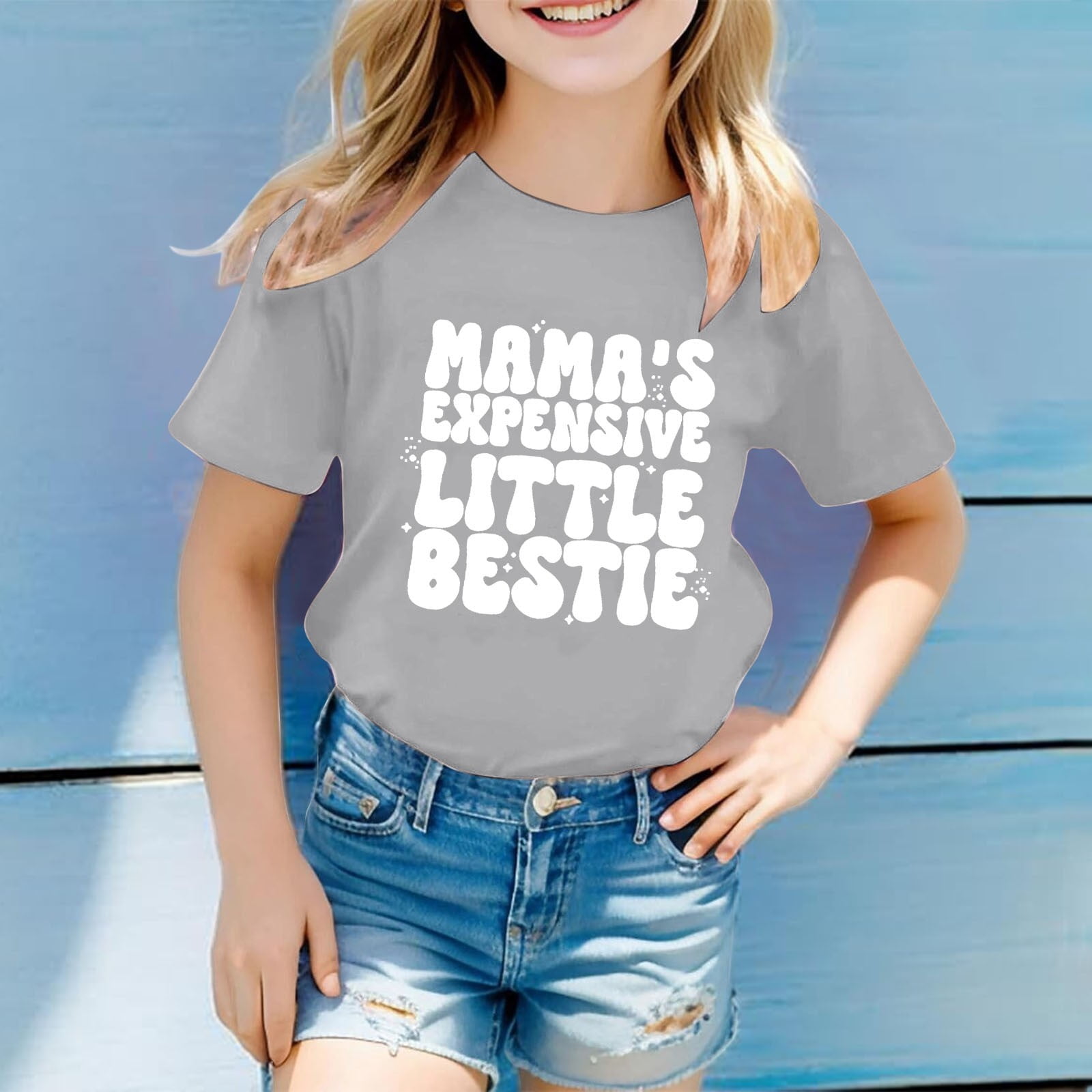 SNKSDGM Girls Girls White T Shirt Size 12 Girls Shirts Size 7-8 Short ...
