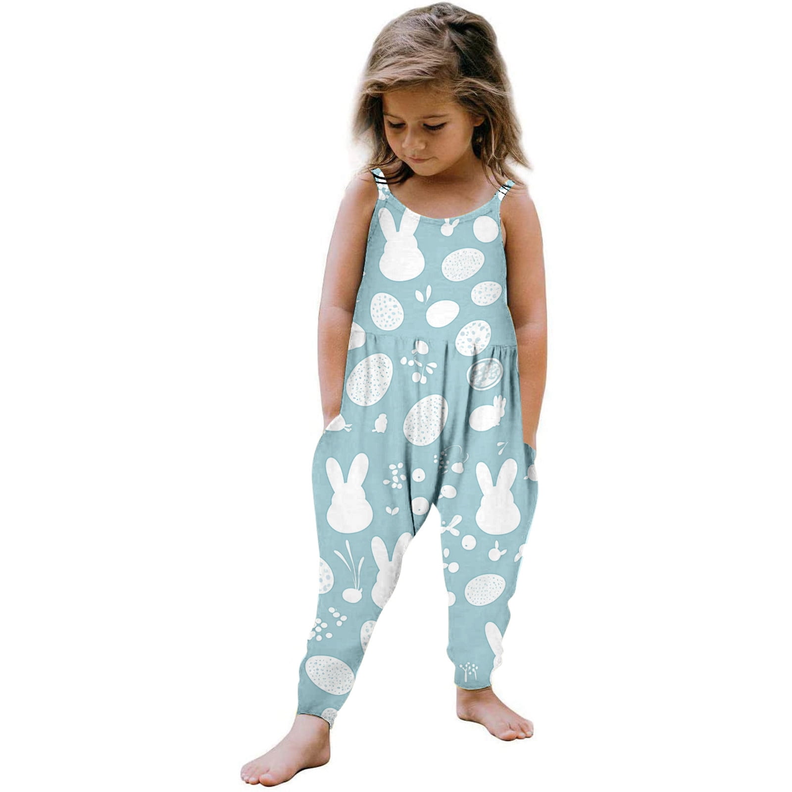 SNKSDGM Girls Jumpsuit Size 7-8 Romper Toddler Girls Kids Baby Jumpsuit ...