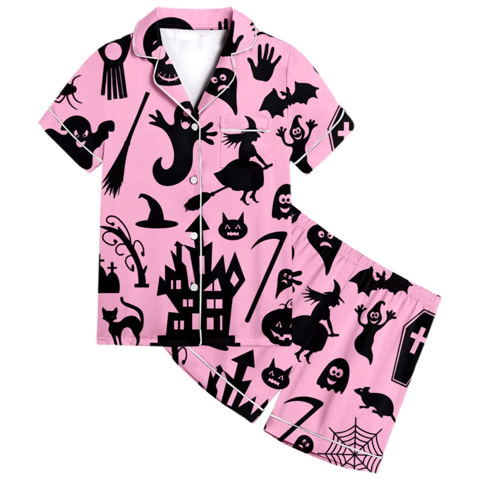 SNKSDGM Girls Nightgown Alternative Pajama Set Short Sleeve Ocean ...