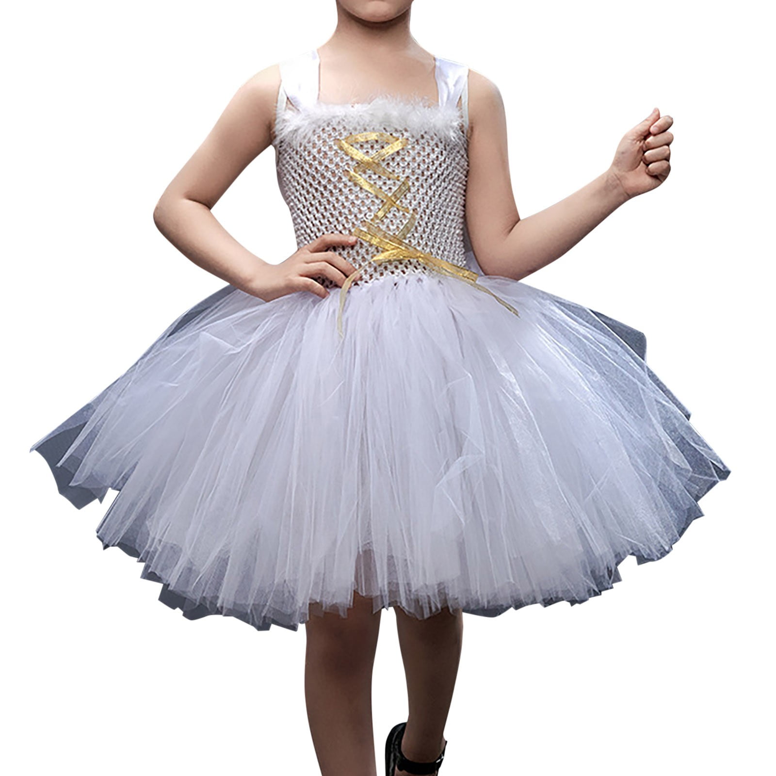 SNKSDGM Summer Dresses for Teens Angel Dress Stage Fairy Dress Sweet ...