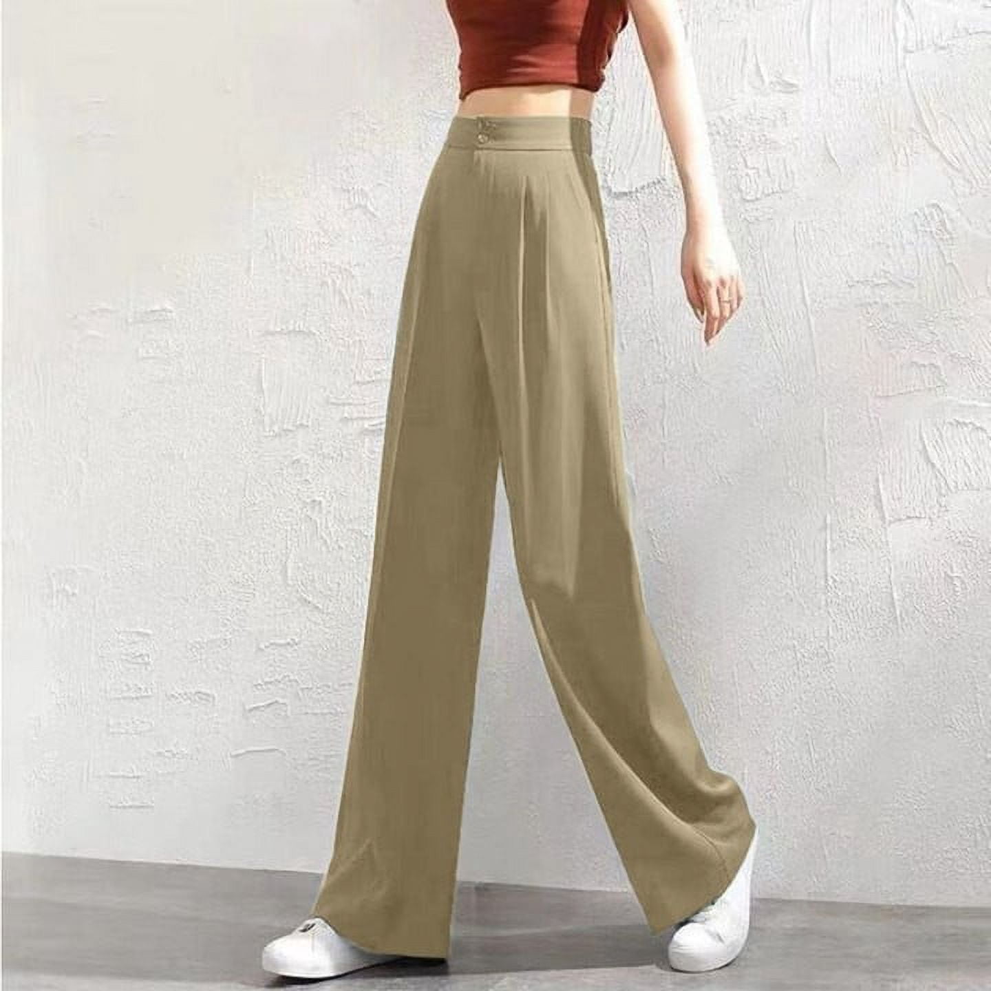SNKSDGM Women's Plus Dress Pants Women with Pockets Work Pants Women ...