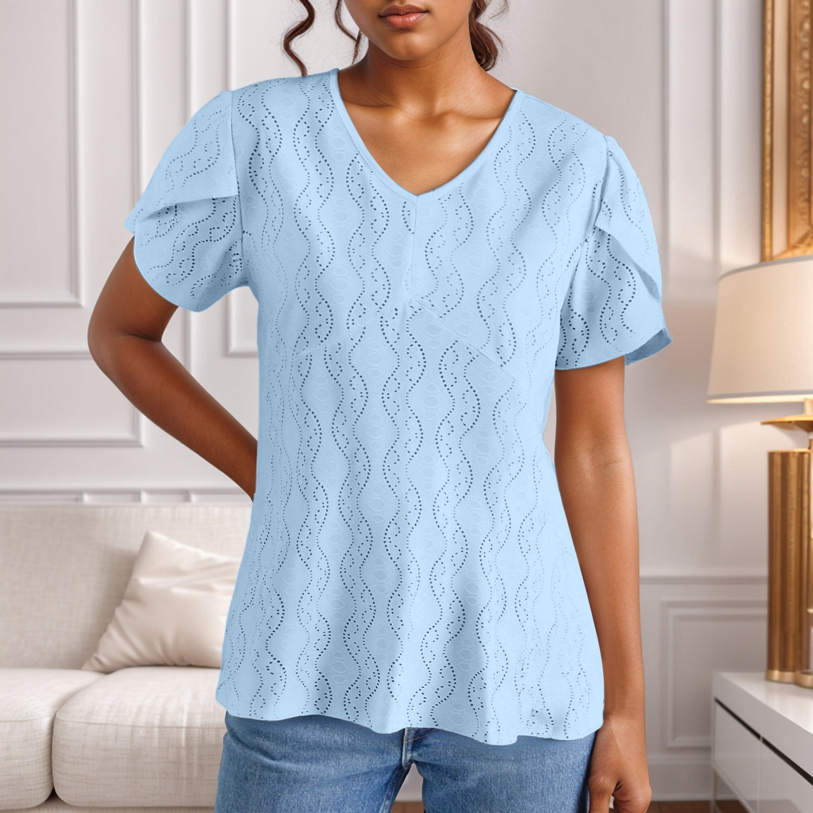 SNKSDGM Women's Plus Shirts for Women Plus Size Graphic Womens Short ...