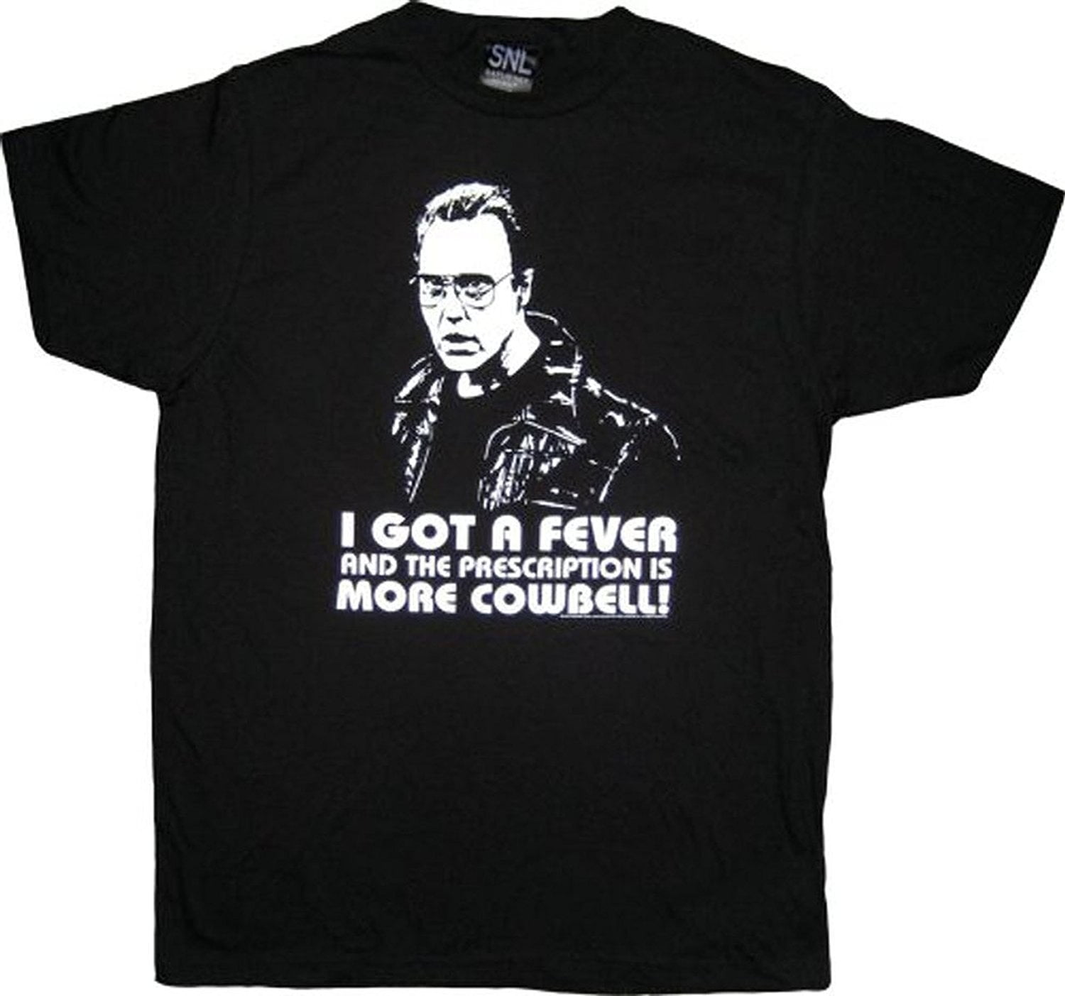 SNL Saturday Night Live Christopher Walken More Cowbell Black T-Shirt ...