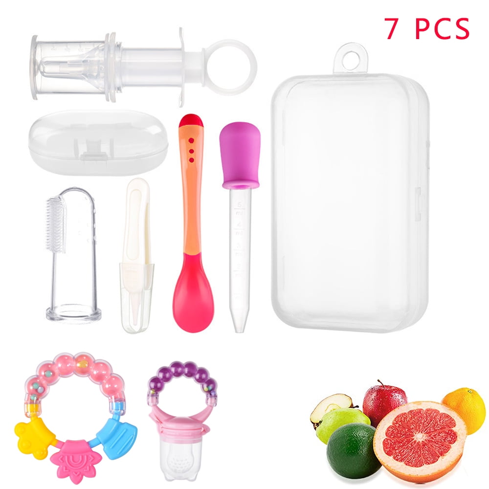 SNNROO Baby Food Feeder Set Fresh Fruit Feeder Teether Toy Pacifier ...