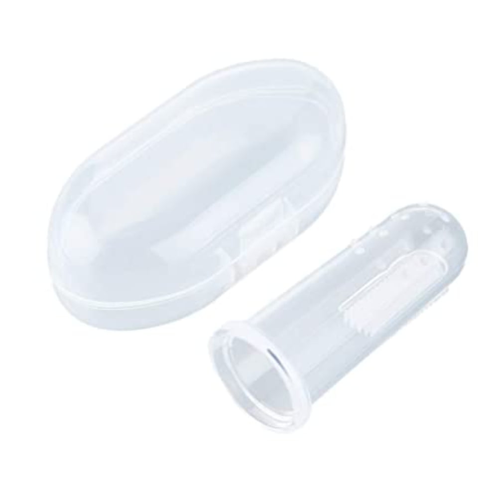 SNNROO Baby Toothbrush Kids Silicone Finger Brush Clear Massage Soft ...