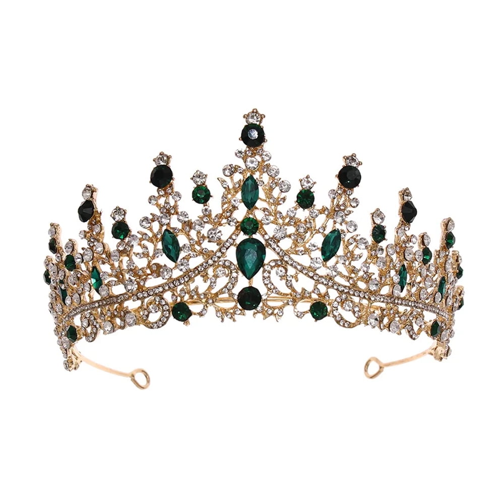 SNNROO Baroque Wedding Crowns Gold Rhinestone Bridal Crown and Tiara ...