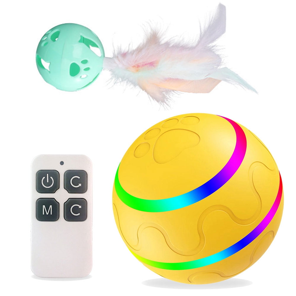 SNNROO Bite-resistant Pet Toyautomatic Cat and Dog Toy Ball Electric ...