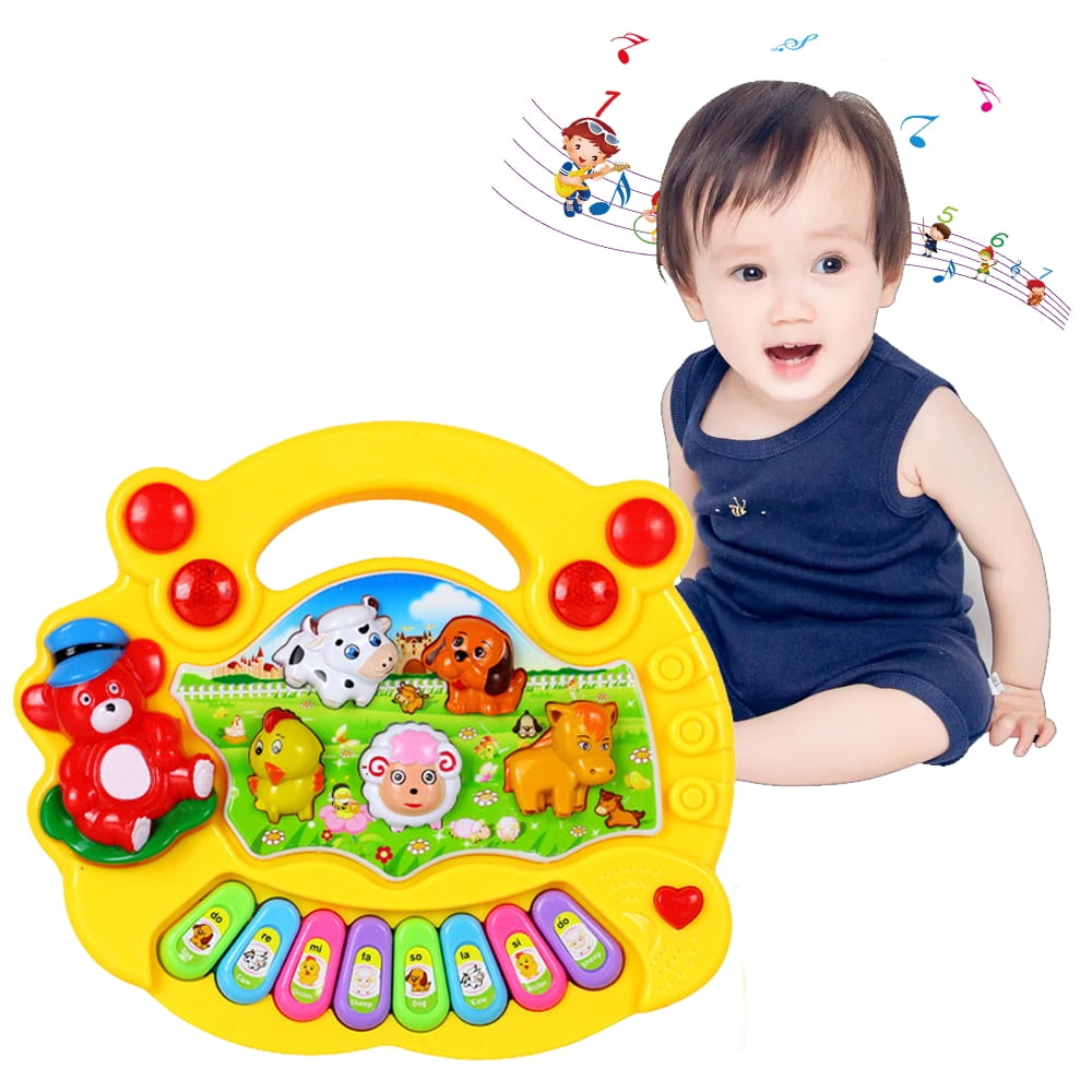 SNNROO Educational Baby Musical Toys - Light Up Baby Toys Piano ...