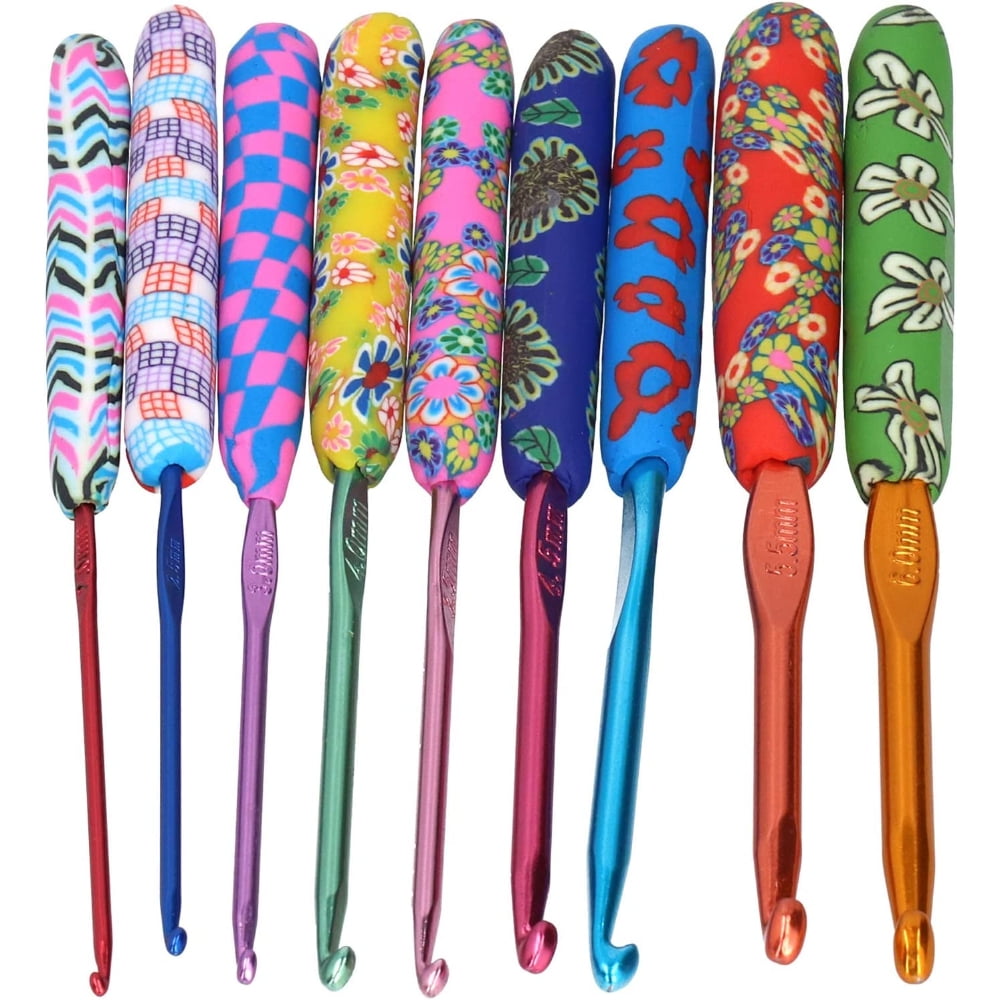 SNNROO Ergonomic Crochet Hooks Set, Crochet Set Crochet Needles Strong ...