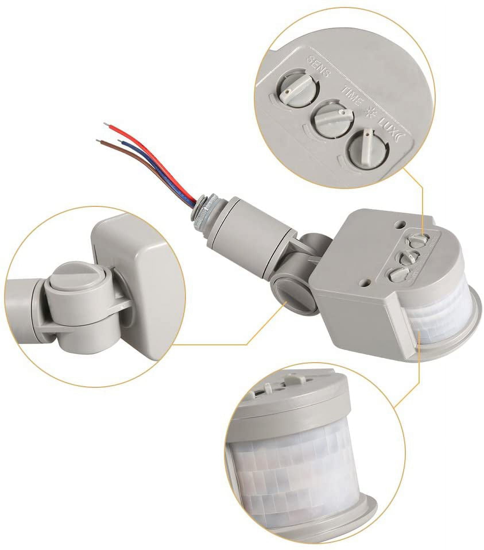 SNNROO Motion Sensor Light Switch,Outdoor 180 Degree PIR Light Switch ...