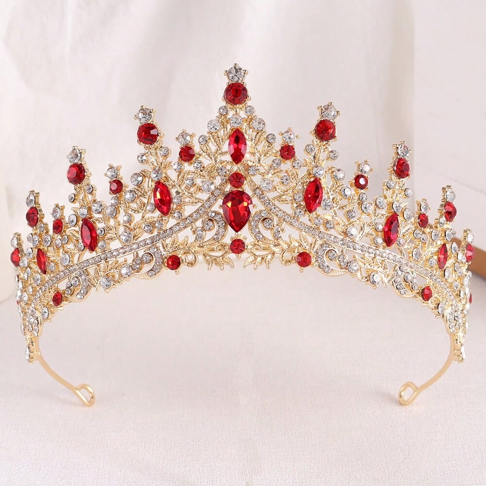 SNNROO Rose Gold Tiara and Crown for Women Crystal Queen Crowns ...